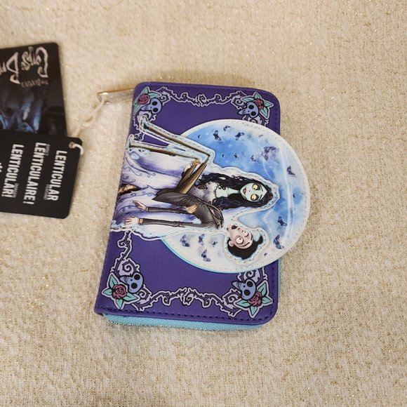 Loungefly | Bags | Loungefly Corpse Bride Moon Lenticular Butterfly Zip ...